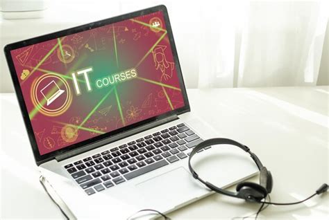 Premium Photo E Learning Concept It Online Course Via Laptop And
