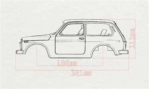 Rc Car Lada Niva With Interior Chassis Wpl C24 Stl File 3d Model 3d