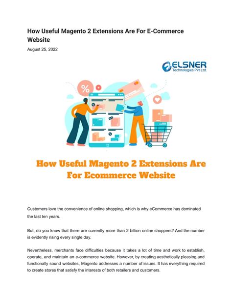 How Useful Magento 2 Extensions Are For E Commerce Website