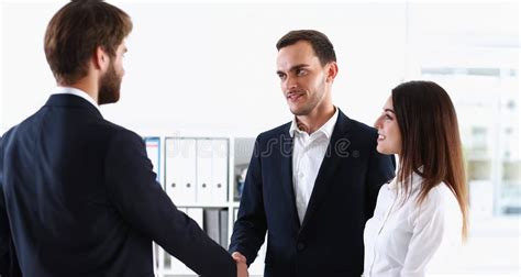 Escort Service Interpreter Works With Transaction Stock Image Image