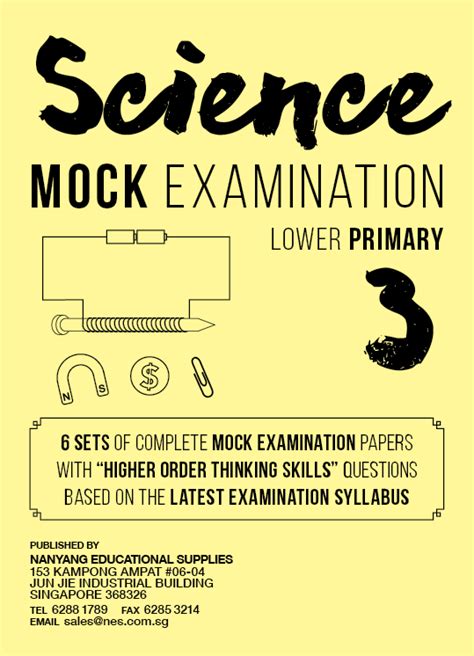 P3 Science Mock Examination Nanyang Educational Supplies