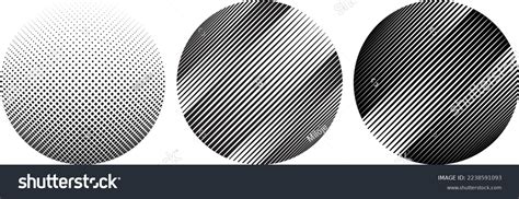 Set Spheres Lines Constructed Transparent Sphere Stock Vector Royalty