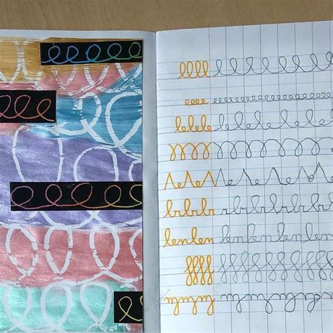 Ivan teach on Instagram Cahier de graphisme et décriture Page des