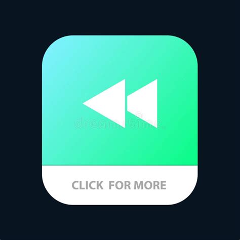 Arrow Back Reverse Rewind Mobile App Button Android And Ios Glyph