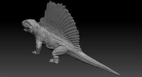 Polymorph Artist Dimetrodon Rigged 3d Model