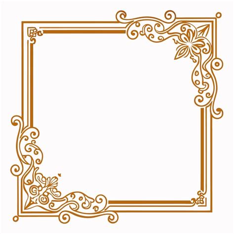 Premium Vector Elegant Black And White Decorative Frame