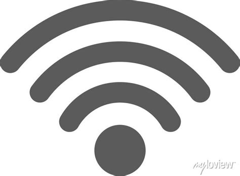Internet Wifi Icon Clipart Design Illustration Wall Mural • Murals