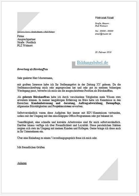 Das Perfekte Bewerbungsanschreiben Vorlage