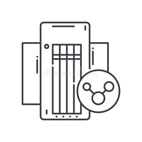 Shared Server Icon Linear Isolated Illustration Thin Line Vector Web Design Sign Outline