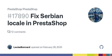Fix Serbian Locale In Prestashop · Issue 17890 · Prestashopprestashop
