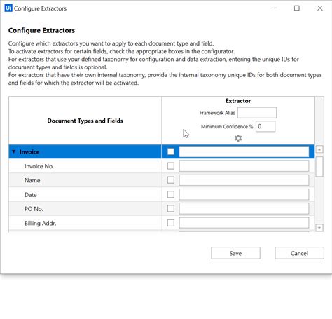 Activités Étendue de l extraction de données