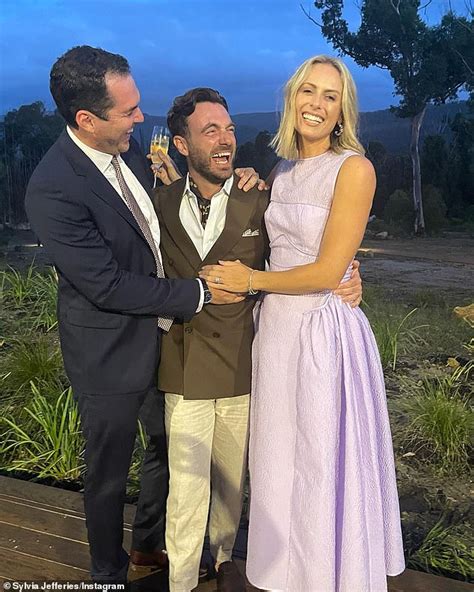 Sylvia Jeffreys Looks Stunning In Lavender As She Poses Alongside