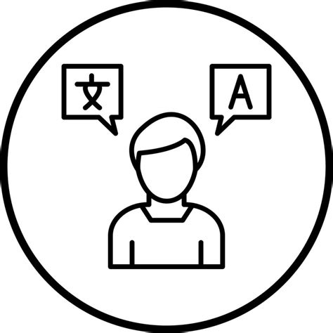 Language Skills Vector Icon Style 22119145 Vector Art At Vecteezy