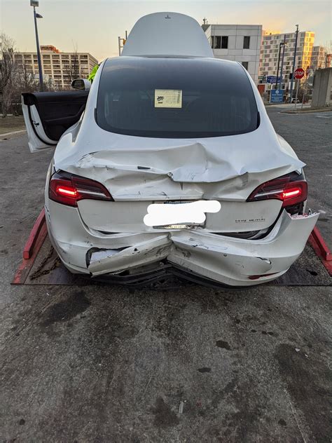 Tesla Model 3 Rear Ended Tesla Motors Club