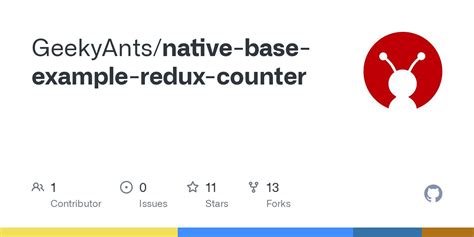 Github Geekyantsnative Base Example Redux Counter