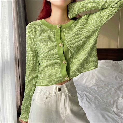 Jual Ajw Cardigan Rajut Wanita Import Premium Korean Style Lengan
