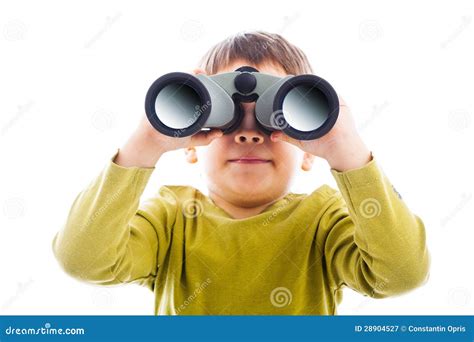 Het Kijken Door Kijker Stock Afbeelding Image Of Behandeling 28904527