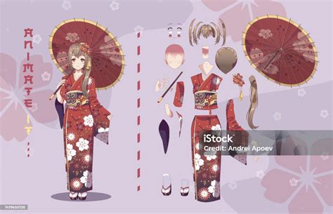 Anime Manga Girl Postacie Z Kreskówek Do Animacji Zestaw Do