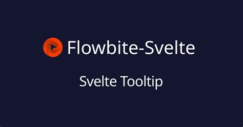 svelte tooltip flowbite