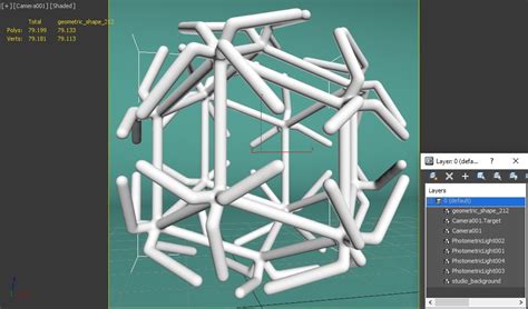 기하학적 모양 212 3d 모델 3 Max Fbx Free3d