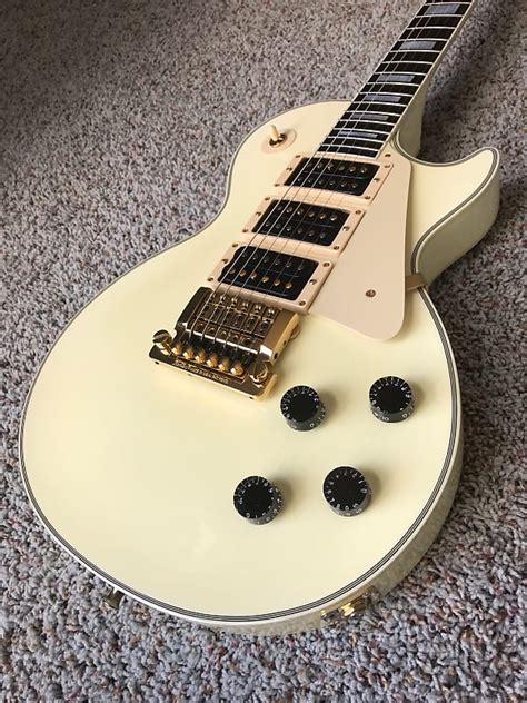 Steve Clark 2011 3 Hum Triple Pickup Kahler White Gibson Les Reverb