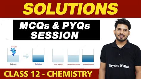 Solutions MCQs And PYQs Session Class 12 NCERT YouTube