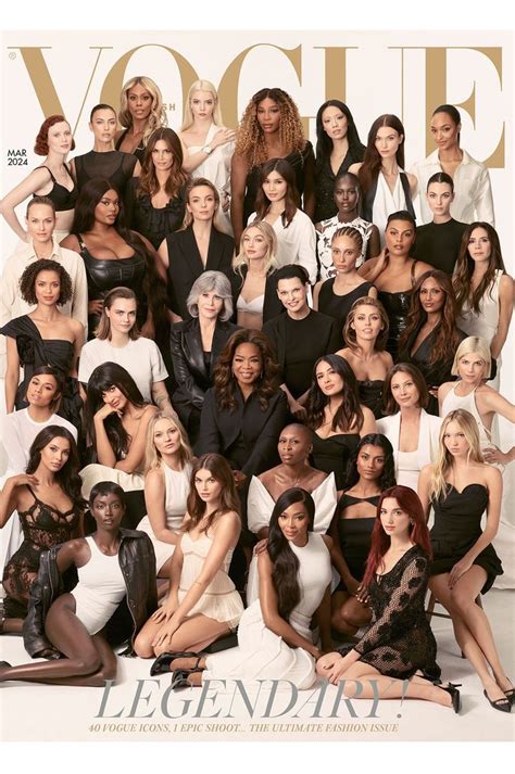 Legends Only 40 Iconic Women Cover The March 2024 Issue Of British