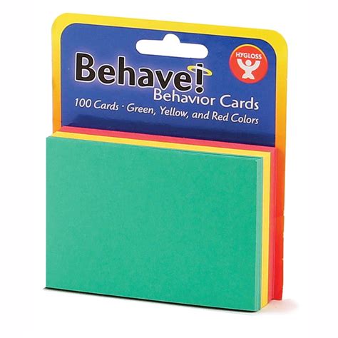Behavior Cards 3 X 5 Pack Of 100 Assorted Hyg43525 Hygloss