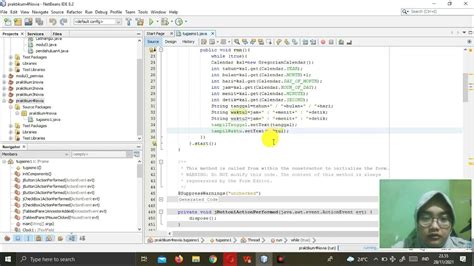 Internal Frame And Tabbed Pane Modul 4 Pemrograman Visual Java Gui Youtube