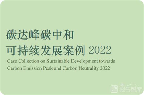 碳达峰碳中和成功案例，碳达峰碳中和可持续发展案例 报告智库
