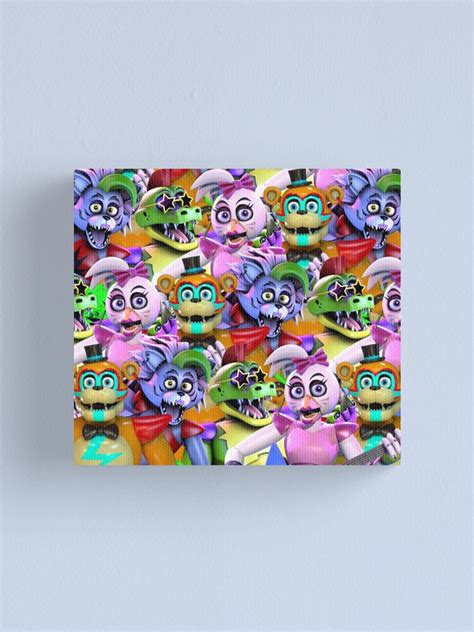 Glamrock Freddyglamrock Chicamontgomery Gatorroxanne Wolf Canvas