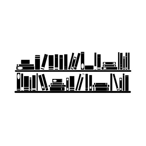 Bookshelf Svg Books Svg Bookshelf With Books Svg Wall Art Svg Wall