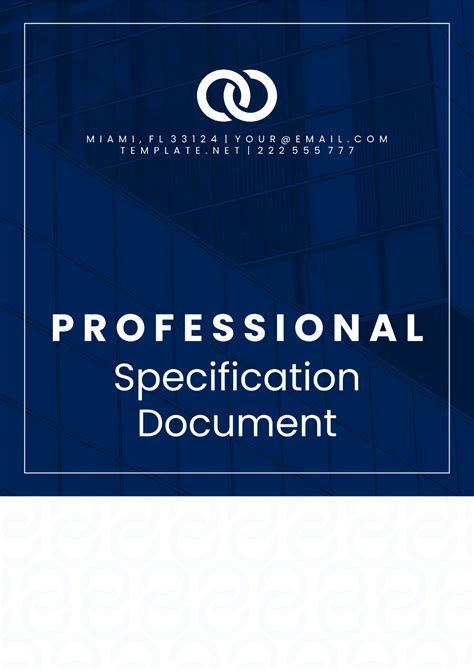 Free Technical Specification Templates To Edit Online