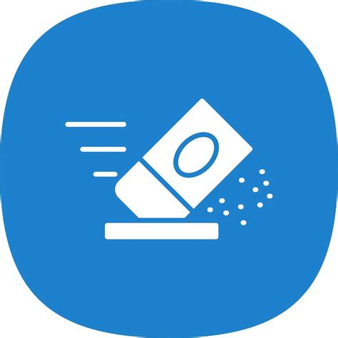 Eraser Glyph Curve Icon Design 43775921 Vector Art At Vecteezy