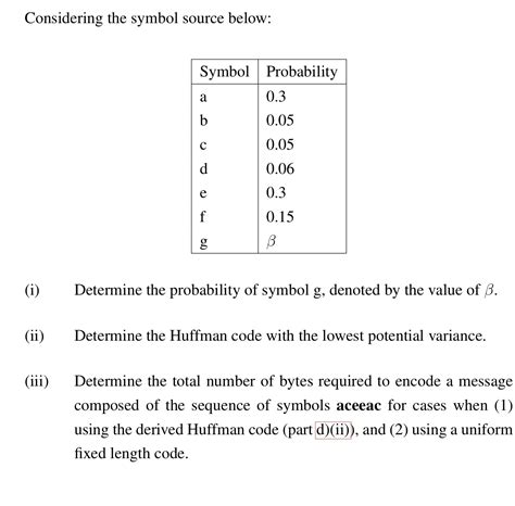 Solved Considering The Symbol Source