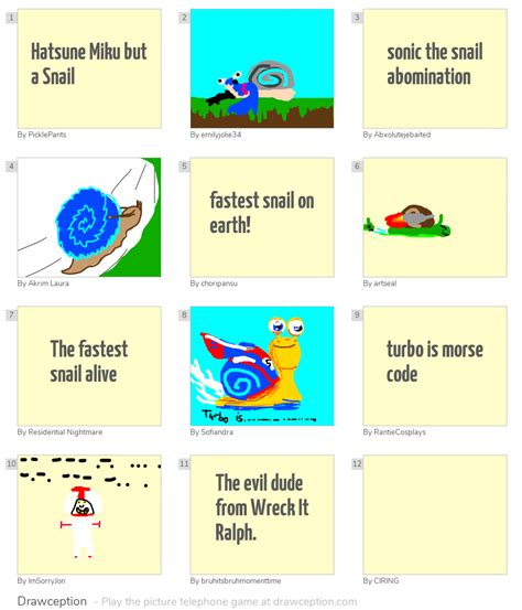 Hatsune Miku But A Snail Drawception