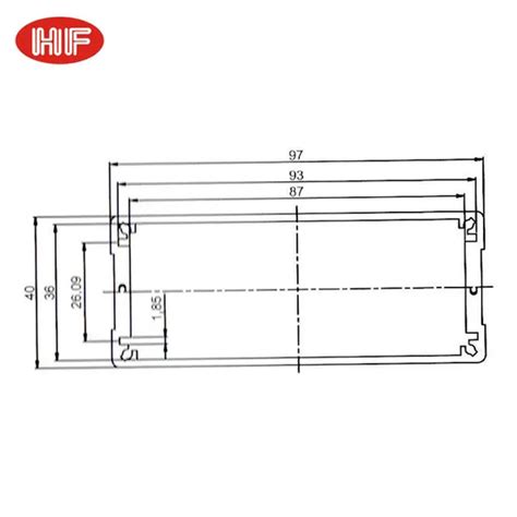 Industrial Split Type Electronic Battery Box Aluminum Housing Custom