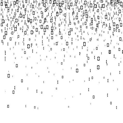 Binary Code Background Digital Data Stream Encoding Matrix Vector