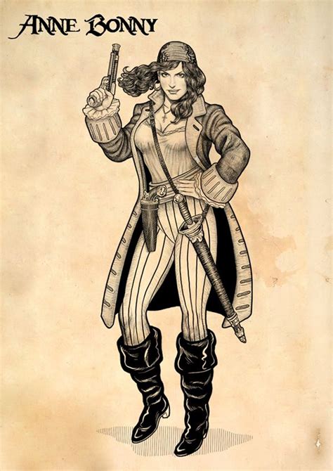 Anny Bonny Legendary Pirate On Behance Pirates Pirate Illustration