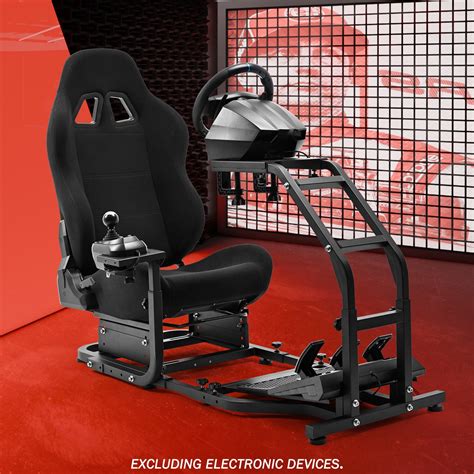 Supllueer Racing Simulator Cockpit With Seat For Logitech Thrustmaster