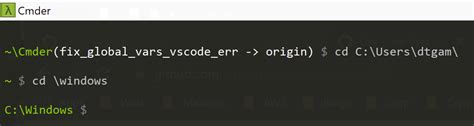 use ~ for user s home directory · issue 2348 · cmderdev cmder · github