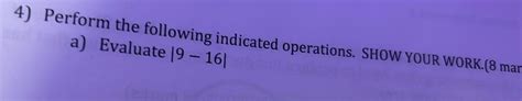 [answered] 4 Perform The Following Indicated Operations S Math