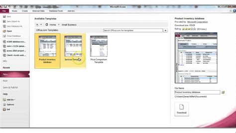 Access 2010 Contract Management Database Template Williamson