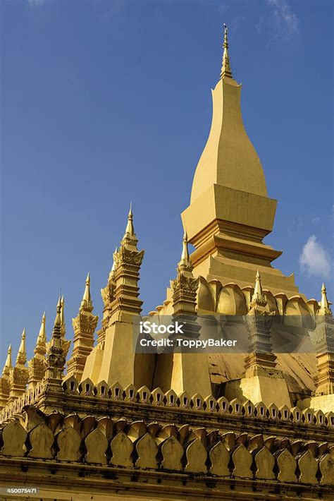Pha 파탓 루앙 In 비엔티엔 니비스 0명에 대한 스톡 사진 및 기타 이미지 0명 건축물 고대의 Istock