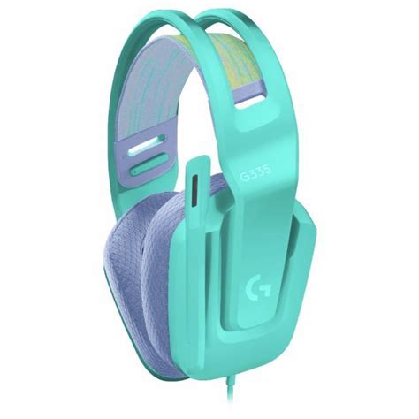Геймърски слушалки Logitech G335, Микрофон, Ментови