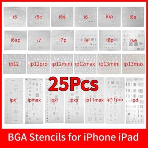 MGT FER A SOUDER BGA Reballing Pochoir Kits Ensemble Complet IC Puce Pour IPhone Pro
