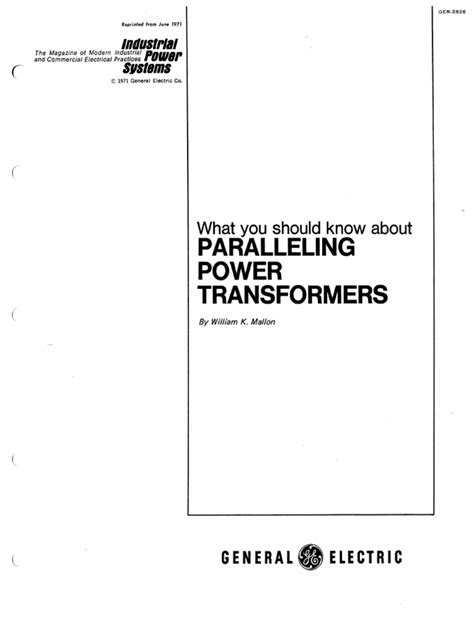 parallel ing transformer pdf