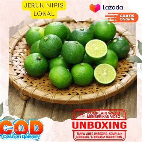 Jeruk Nipis Lokal 1kg Segar Alami Murah Lazada Indonesia