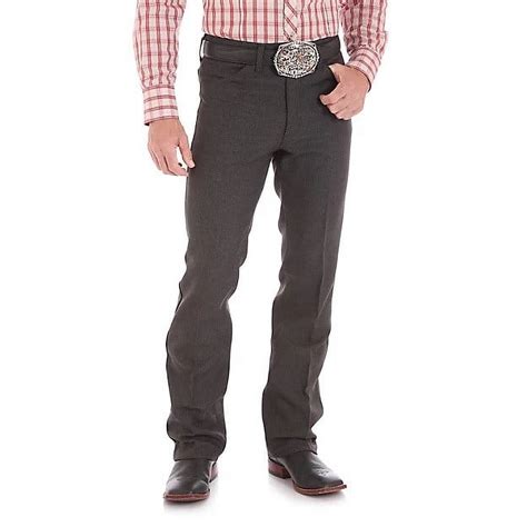 Wrangler Mens Wrancher Dress Jeans Hthr Charcoal 40w X 30l