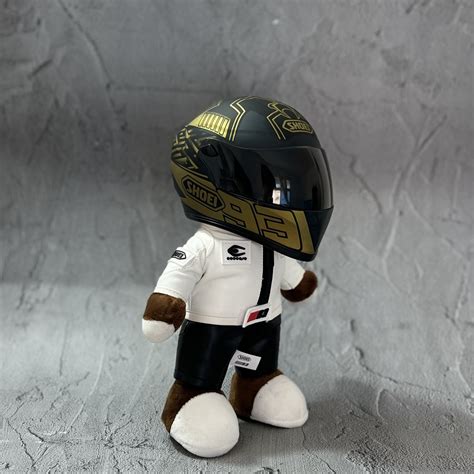 Motogp Marc Marquez Shoei Mm93 Helmet Race Fan Bear Teddy T Cub Plush Gpbox